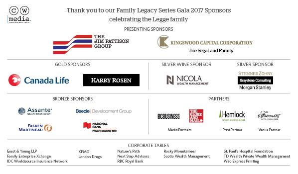 Congratulations to the Legge Family - BCBusiness