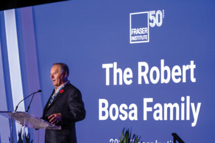 Bosa family receives founders’ award from the Fraser Institute